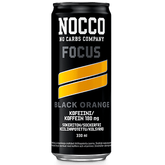 NOCCO FOCUS Black Orange -energiajuoma - Lejos