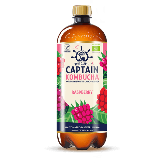 The Gutsy Captain Kombucha Raspberry - fermentoitu juoma LUOMU iso ...