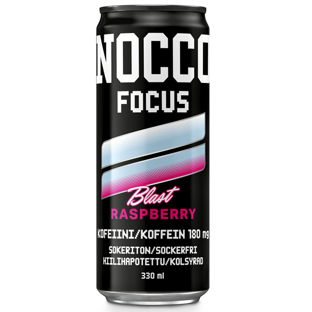NOCCO FOCUS Raspberry Blast -energiajuoma - Lejos